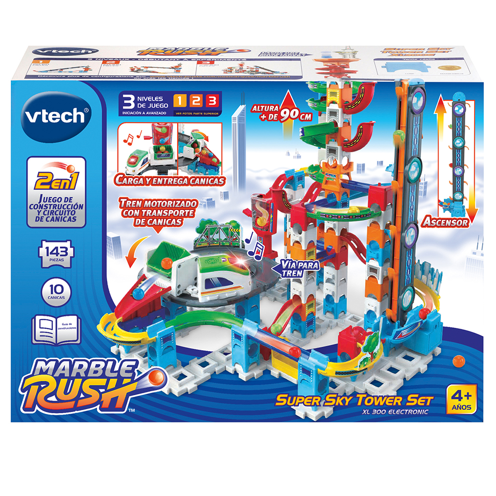 VTech - Marble Rush Super Sky Tower set XL300E, Juguete de construcción ...