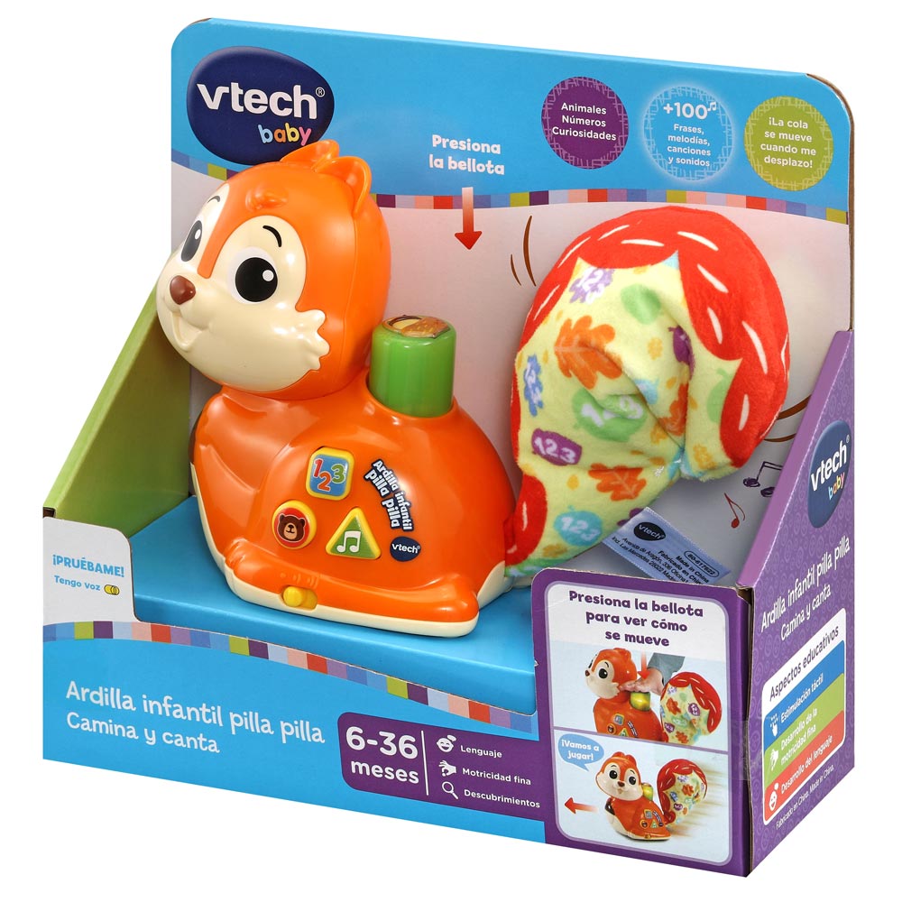 VTech baby, Ardilla infantil pilla pilla Camina y canta, animales ...