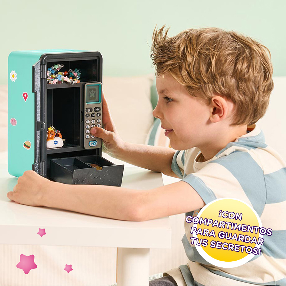 VTech - KidiSecrets Locker Taquilla secreta negra, caja fuerte infantil