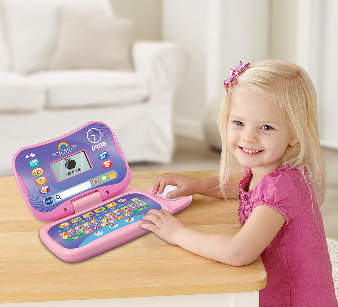 VTech - Ordenador preescolar Pequemouse, Portátil educativo para niños ...