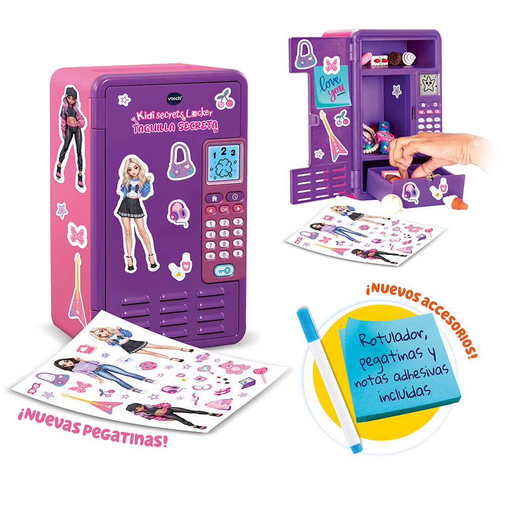 VTech - KidiSecrets Locker Taquilla secreta morada, nuevos accesorios ...
